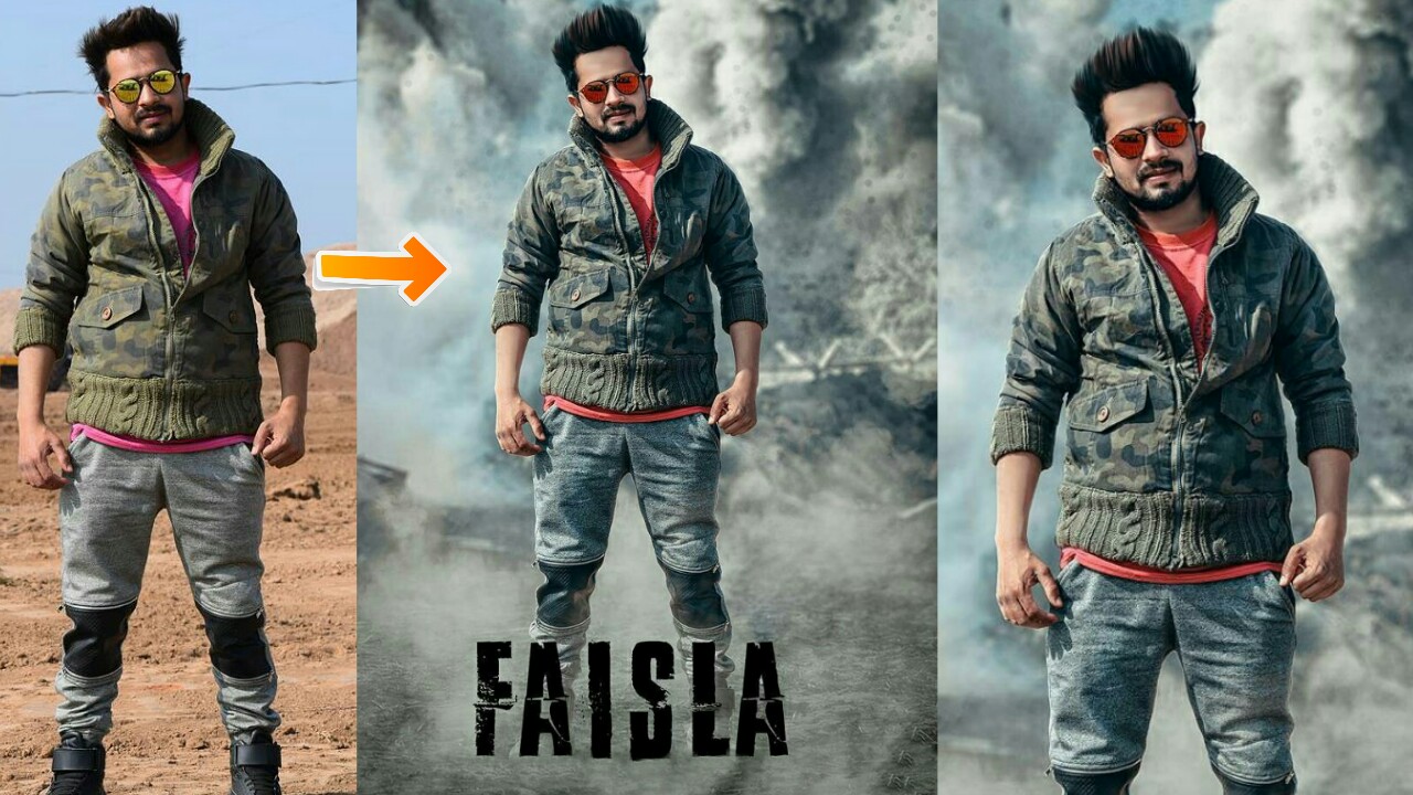 Picsart Manipulation,Picsart Tutorial, Background Change, Movie Poster ...