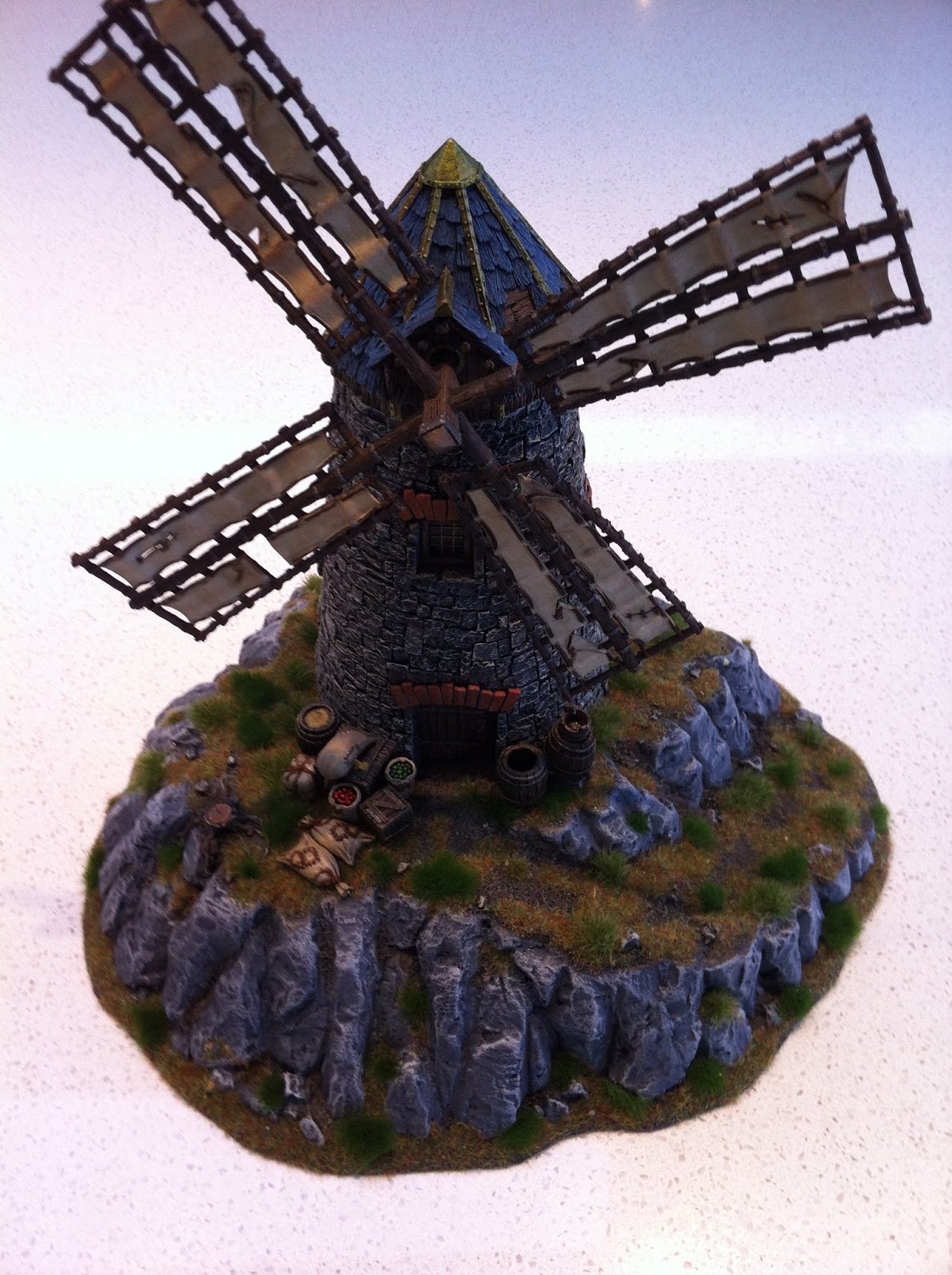 Fields of Blood: Tabletop World's Windmill Finished