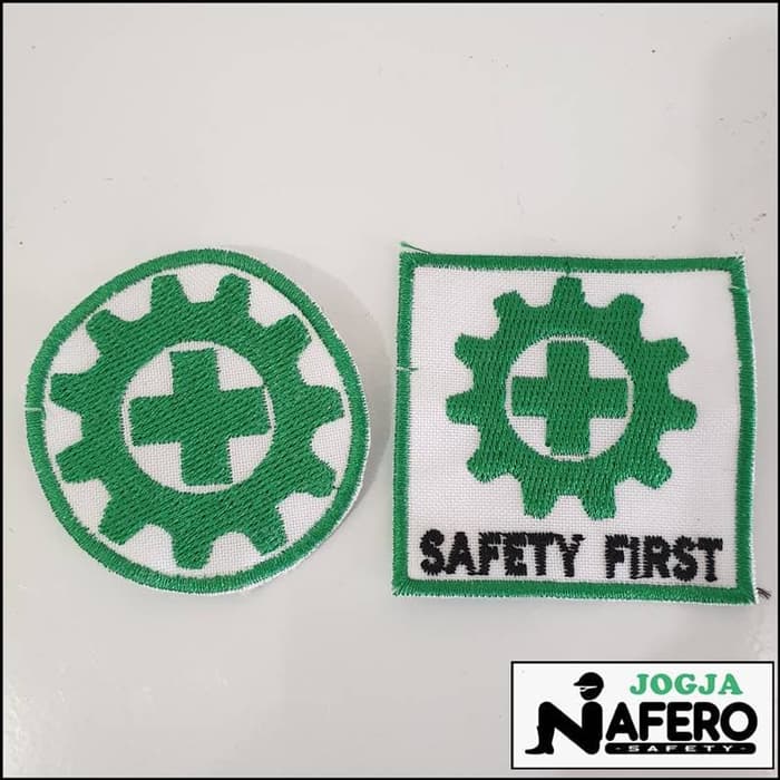 Emblem Bordir Safety First K3 - NAFERO SAFETY