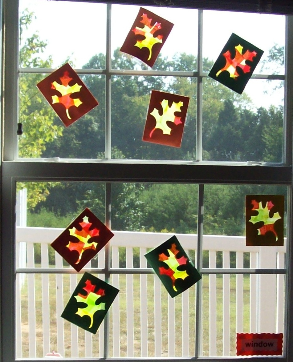 Crafts For Preschoolers: Transparency Leaves