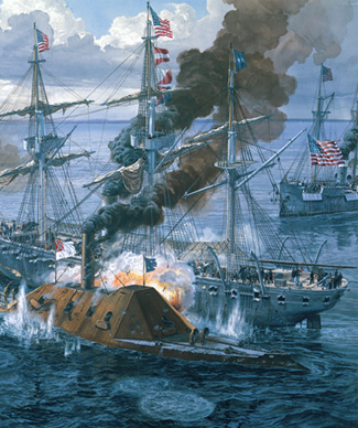 CSS Tennessee in action | Civil war ship, Civil war navy, Civil war