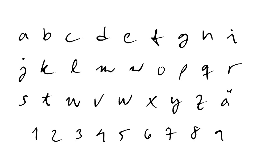 p i i p a d o o: Oma fontti