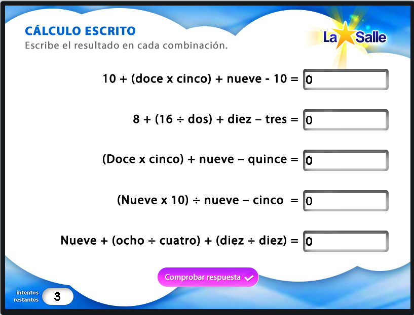 Cálculo mental : Cálculo mental y Jerarquía de las operaciones