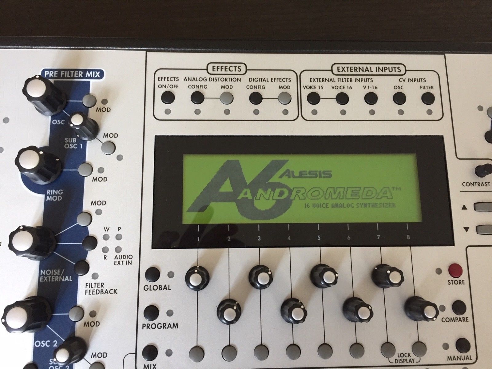 MATRIXSYNTH: Alesis A6 Andromeda Keyboard Synthesizer SN (21)A6003020400161