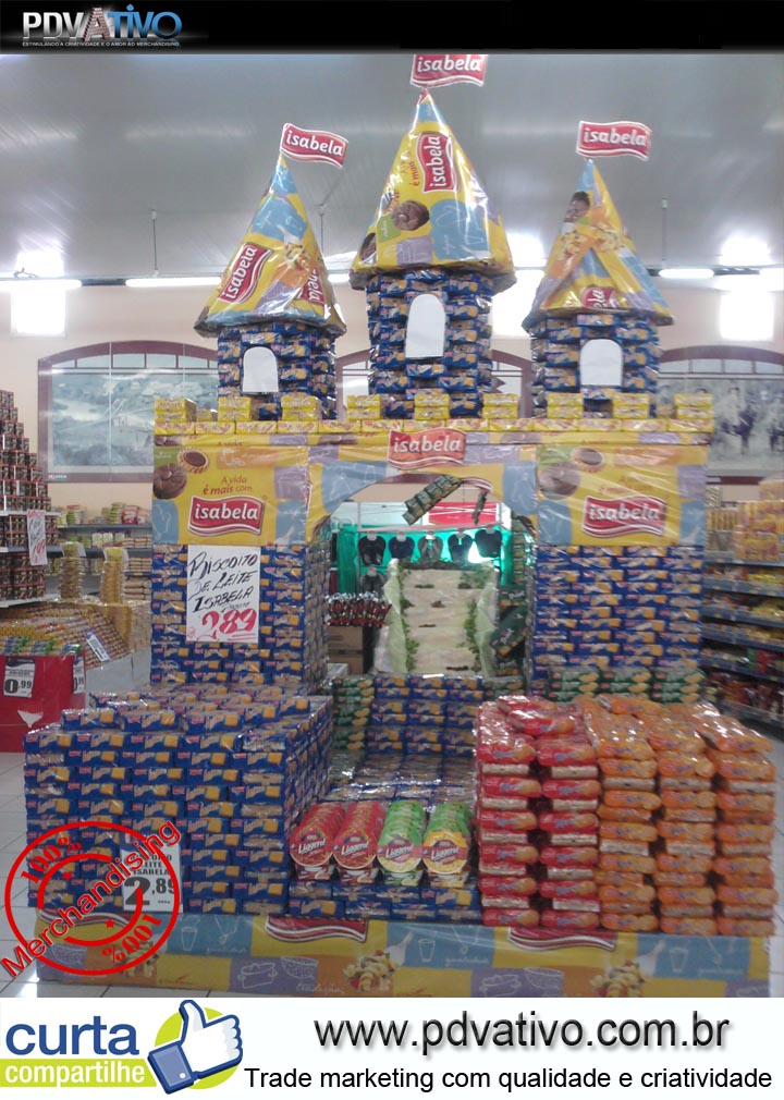 Trabalho de Merchandising Biscoito Istabela ~ PDV Ativo