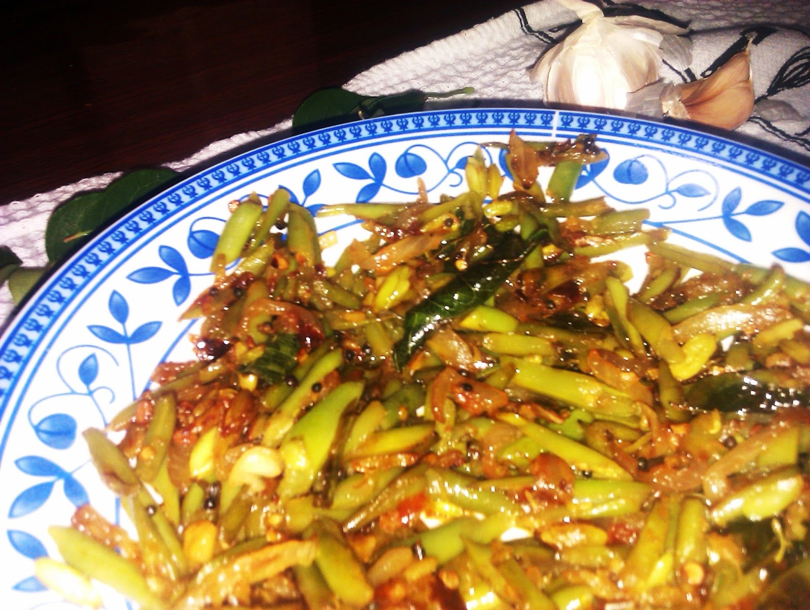 Shaain's Cooknotes: Beans Mezhukkupuratti