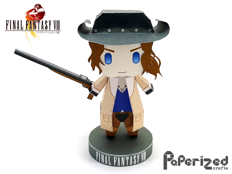 Final Fantasy VIII: Squall Leonhart Papercraft | Paperized Crafts
