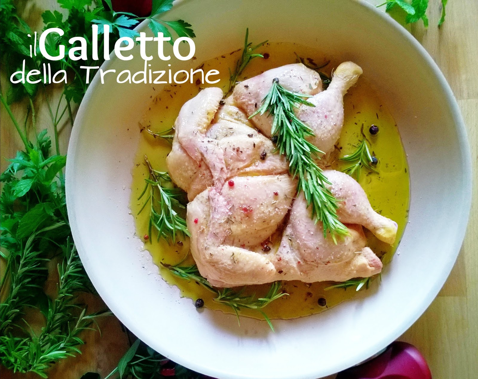 Galletto in padella con sfoglie di Patate Pomodorini piccanti e ...