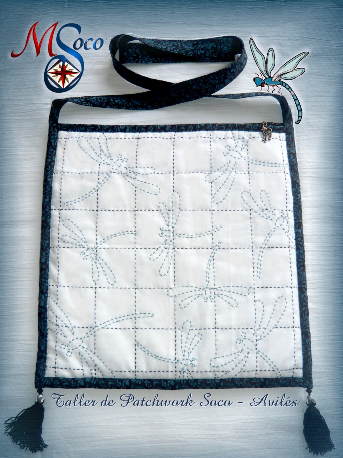 Patchwork Soco: Morralito de Sashiko