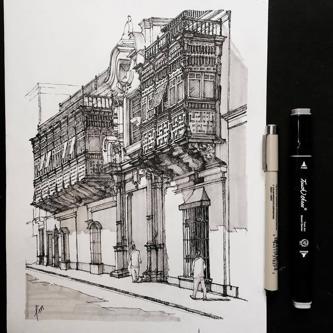 Design Stack A Blog About Art Design And Architecture Fineliners Urban Architectural Sketches