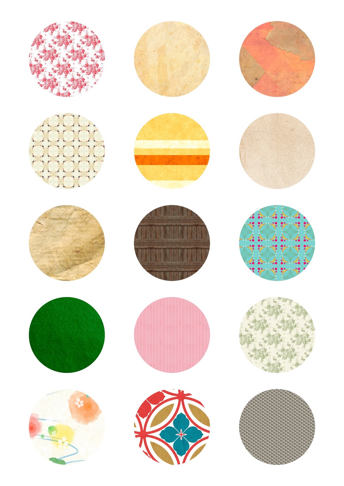 Círculos gratis con o sin mensaje para scrapbooking, manualidades ...