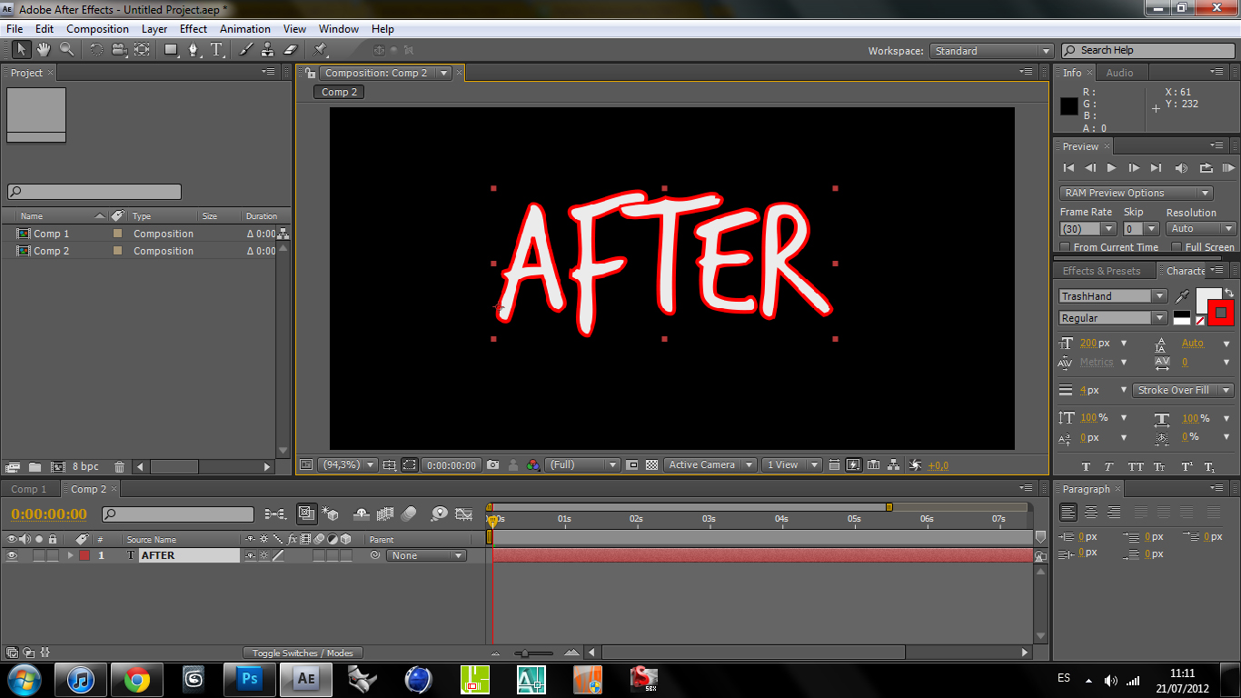 Paulo3dsmax: 1 clase after effects