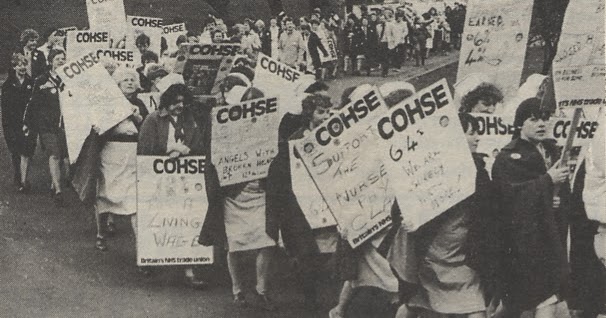 COHSE: Bangour Hospital Nurses on Strike April 1982