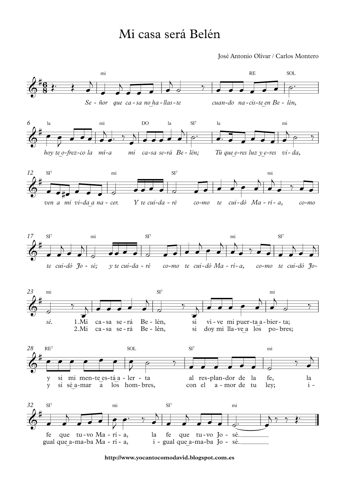 Mi casa será Belén | Yo canto como David