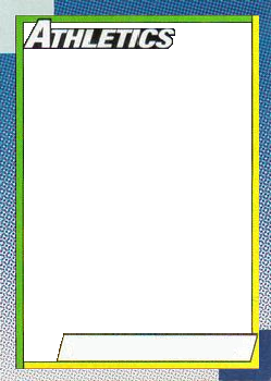 Topps Cards that Never Were: Templates 1989-2001