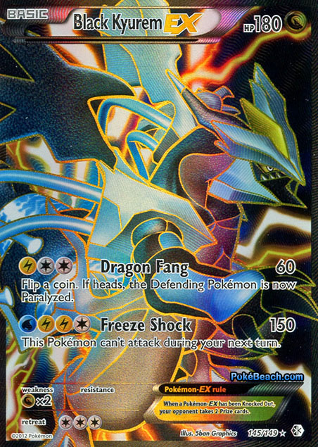 Black Kyurem EX Full Art -- Boundaries Crossed Pokemon Card Review ...