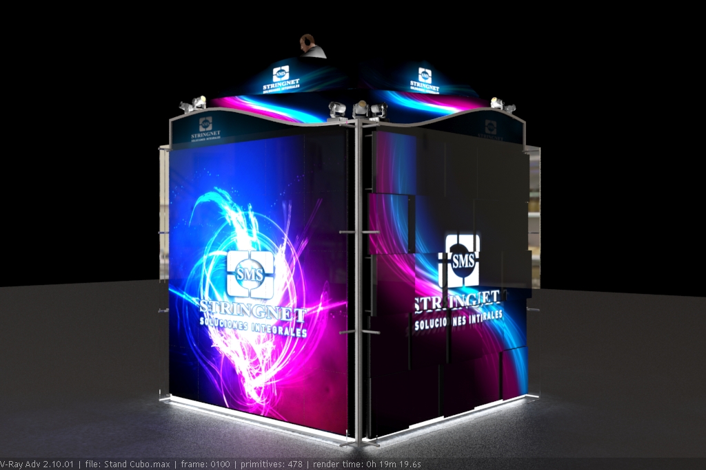 Diseñador Grafico - Modelador 3D: Stand LED