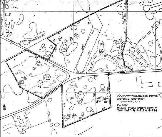 Monroe, North Carolina - Miscellaneous History: Waxhaw-Weddington Roads ...