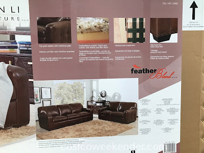 Simon Li Leather Loveseat | Costco Weekender
