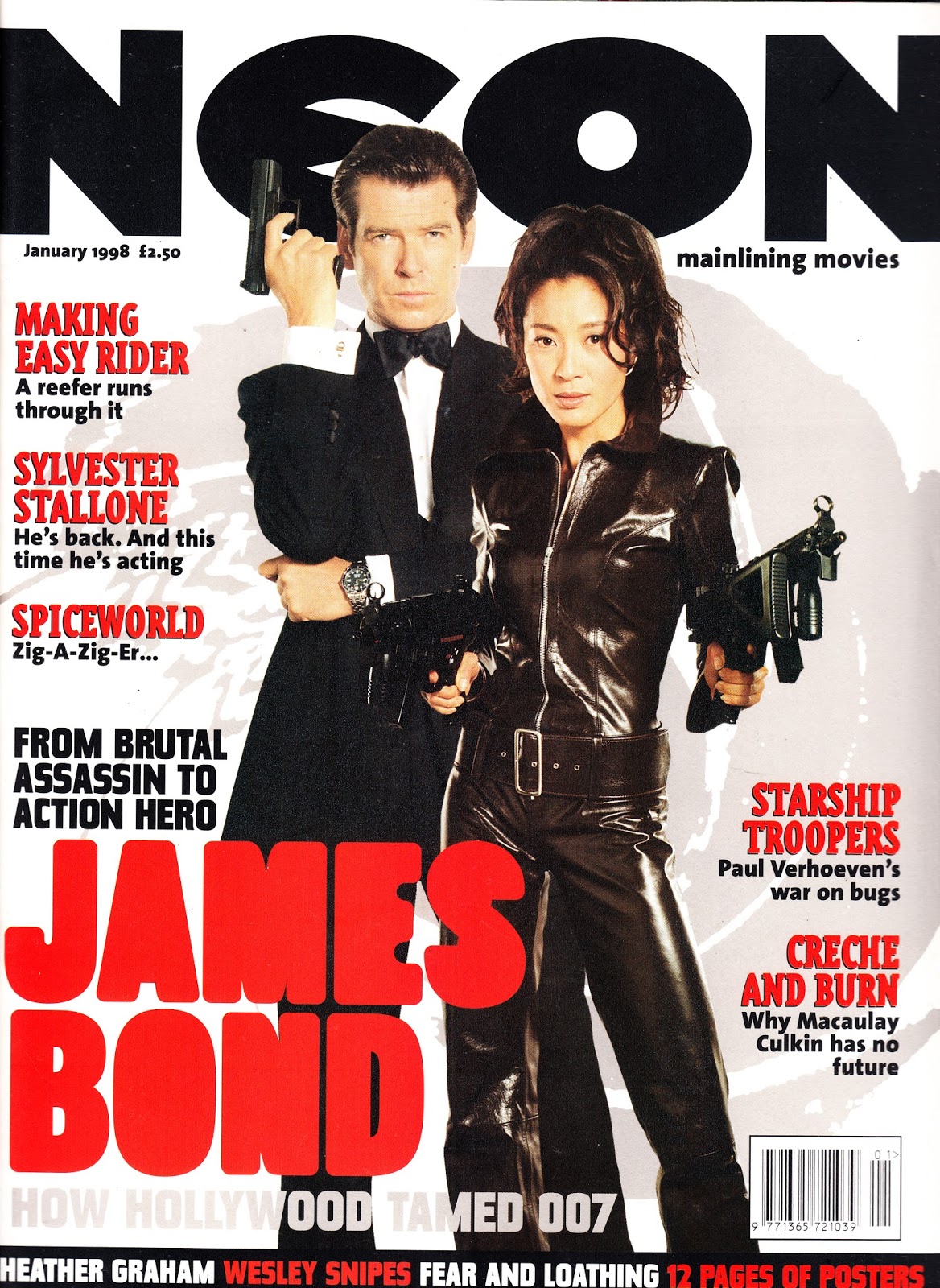 STARLOGGED - GEEK MEDIA AGAIN: 1998: MICHELLE YEOH JAMES BOND NEON MAGAZINE