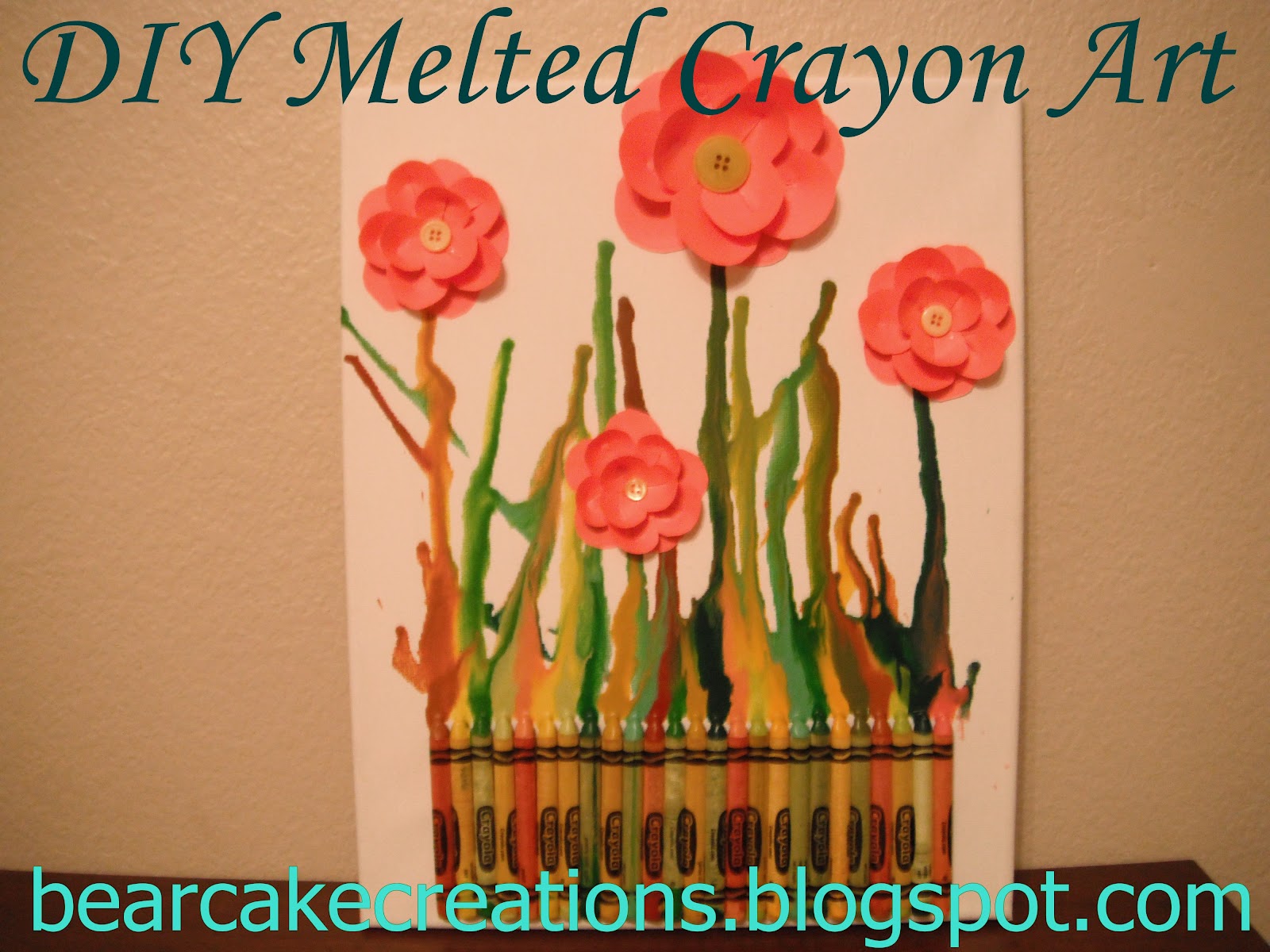 BearCake Creations: Flower Crayon Art