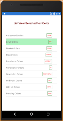 Venky Xamarin Tutorials: How to change ListView SelectedItem Bg Color in Xamarin.Forms