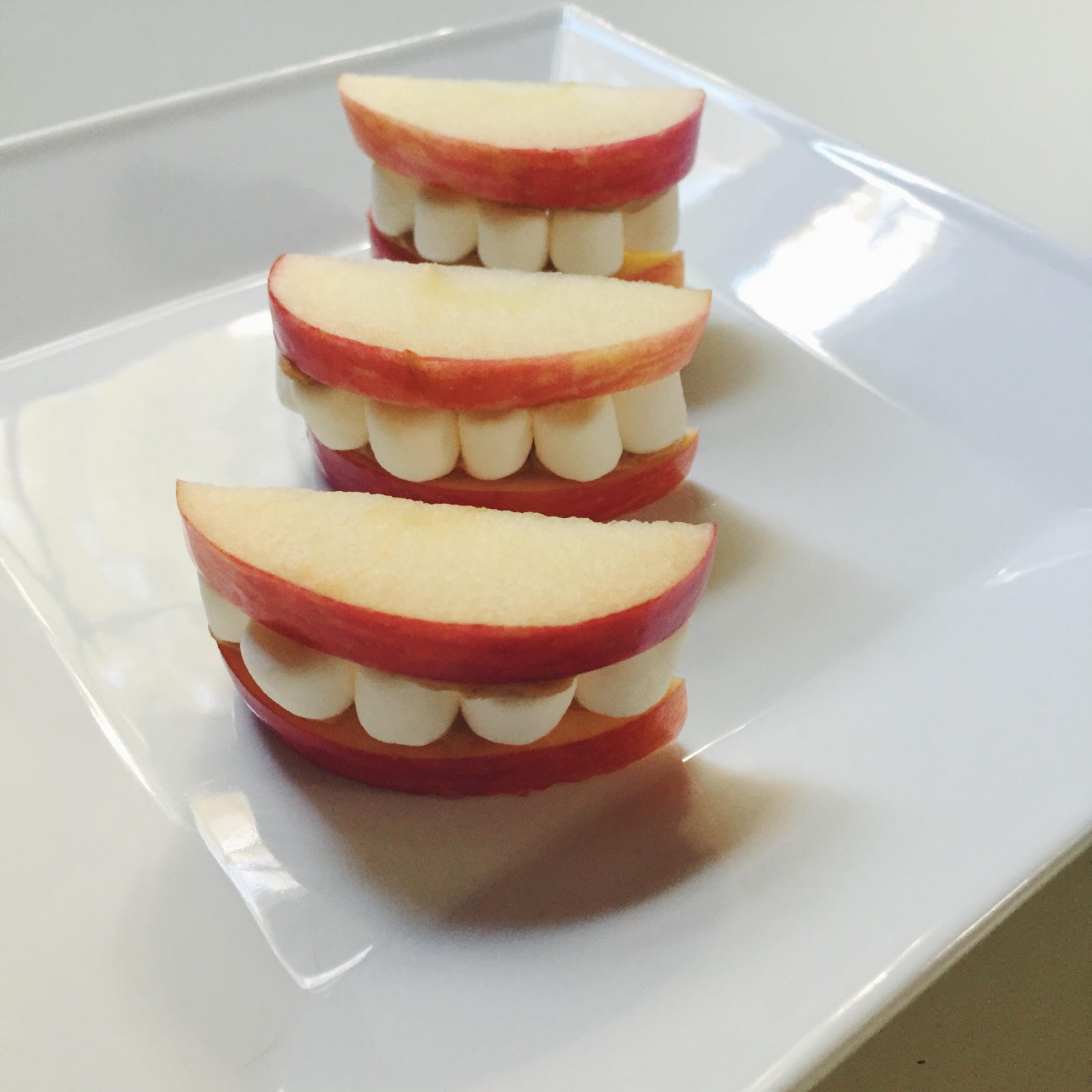 Project Soiree: Spooky Snacks: Apple Teeth