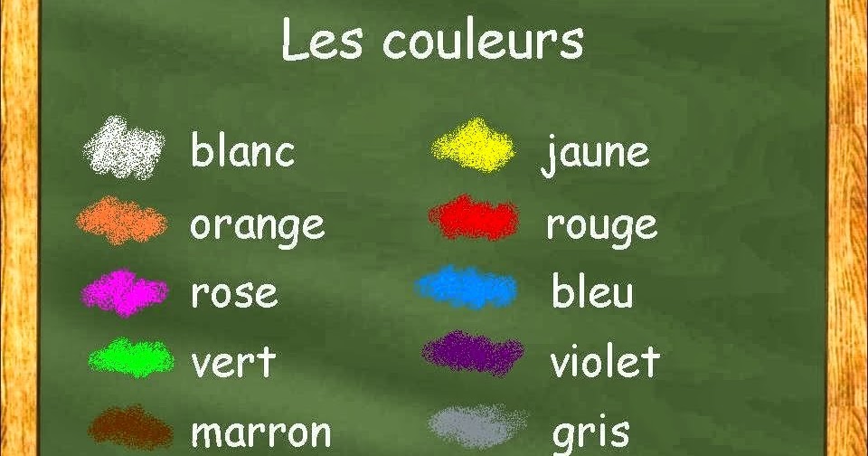 LA PROF DE FLE: Les couleurs