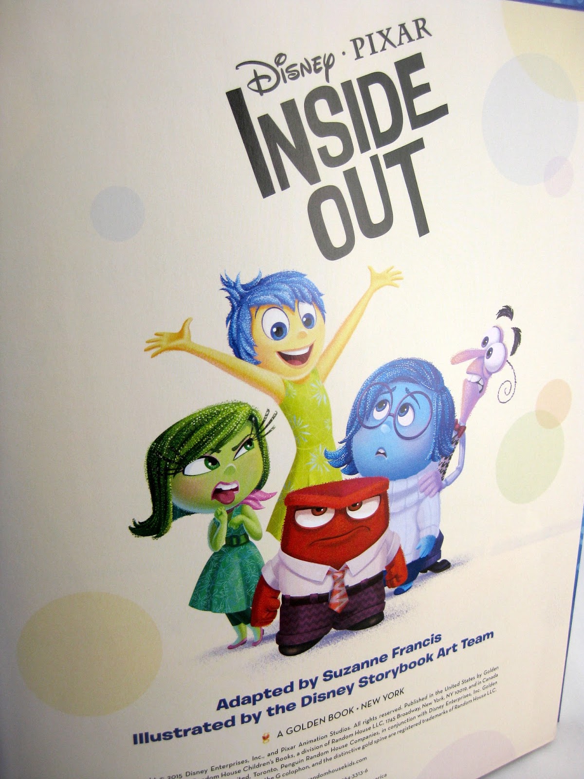 Dan the Pixar Fan: Inside Out: Big Golden Book