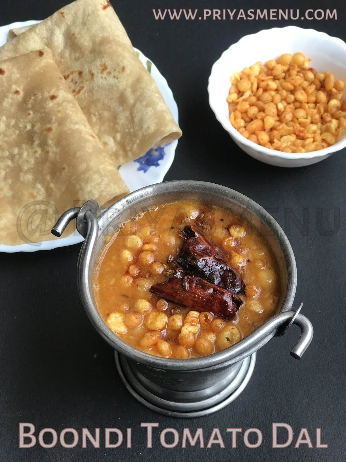 Priya's Menu - Yum Yum Yummy food for Food lovers : Boondi Tomato Dal