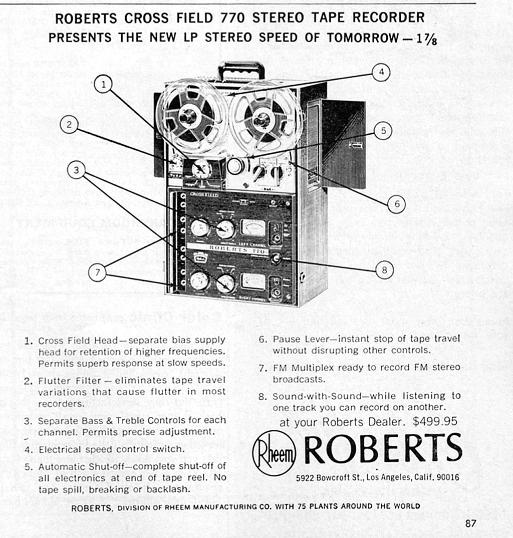 Saved From The Paper Drive: Some Old Tape Recorder Ads
