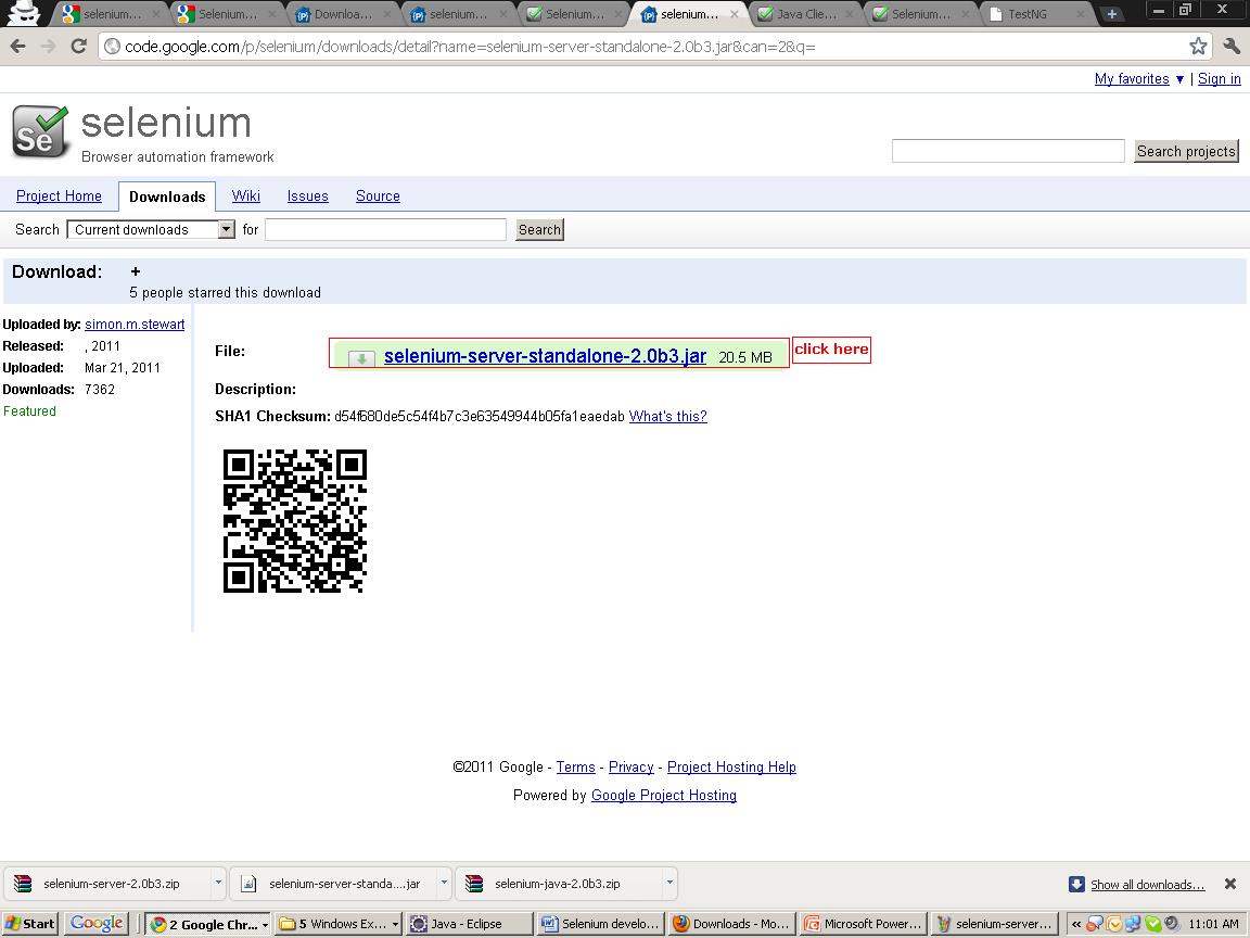 Selenium Inside: Selenium server: