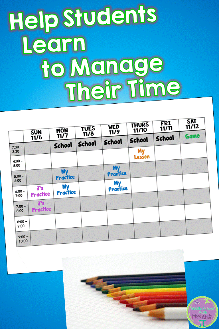 Help Students Learn to Manage Their Time