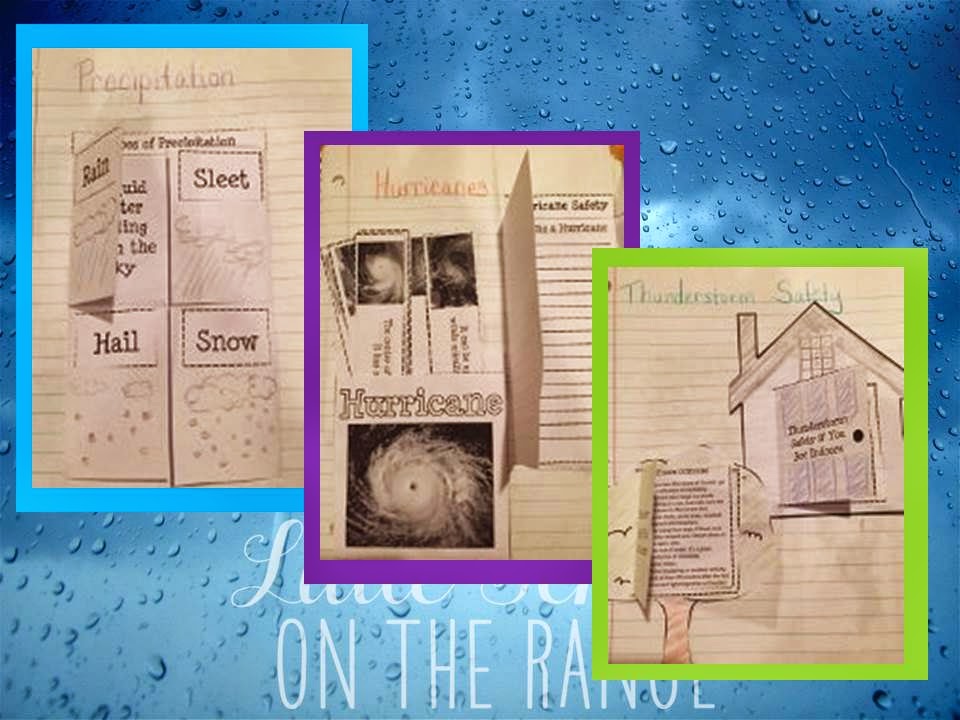 Little School on the Range: Weather Foldables for Interactive Notebooks ...