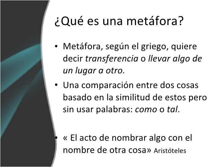 Estilos de Aprendizaje : LA METÁFORA