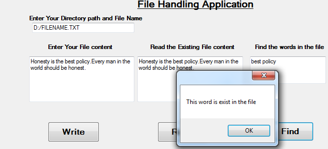 File Handling in C# | MY.NET Tutorials