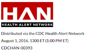 Avian Flu Diary: CDC HAN: Guidance For Travel & Testing For Zika ...