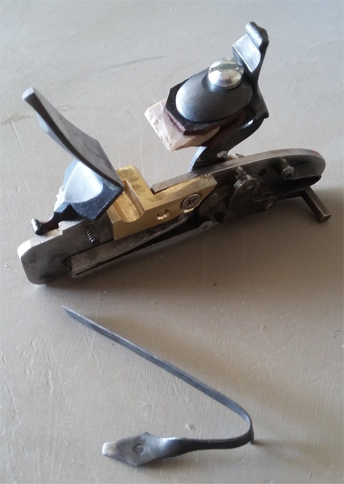 Love of Muzzle Loaders: Making a Flintlock Lock from the parts bin