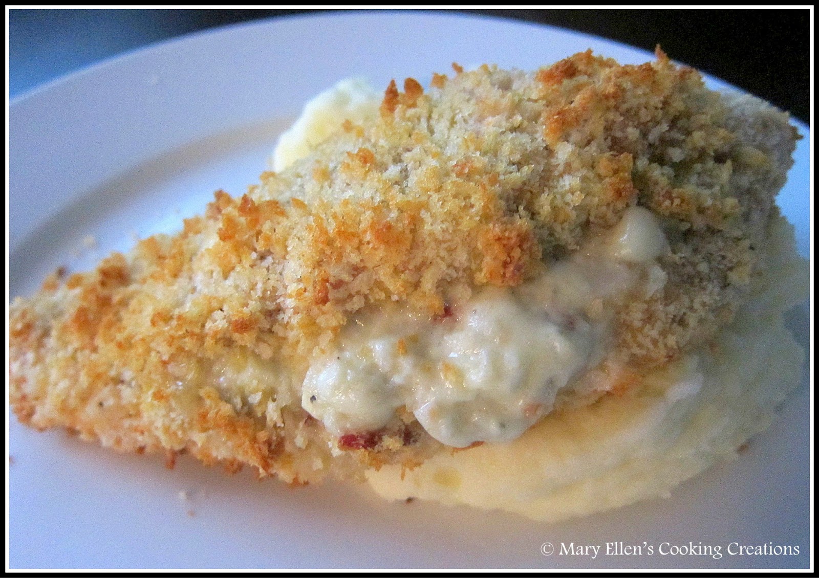 Mary Ellen's Cooking Creations: Bacon and Blue Cheesed Stuffed Chicken