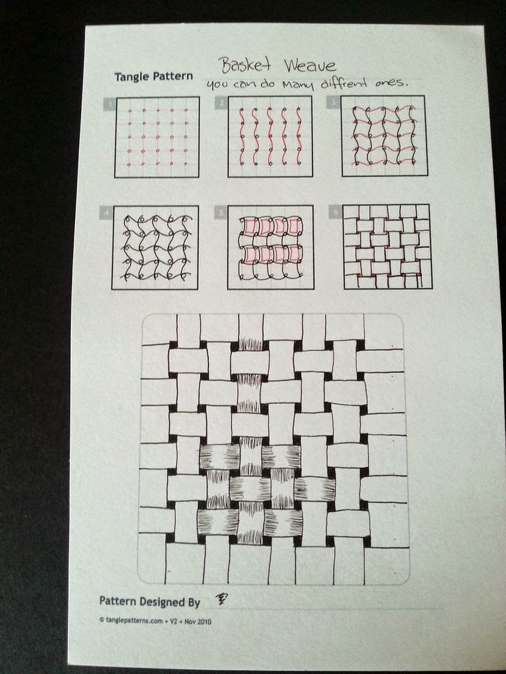 Zentangle, rustgevend tekenen: Zentangle basispatronen, stap voor stap 5