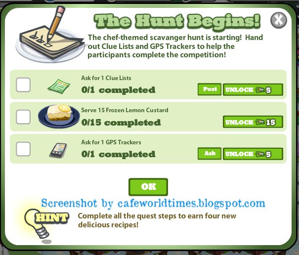 Cooking Tale: Scavenger Hunt