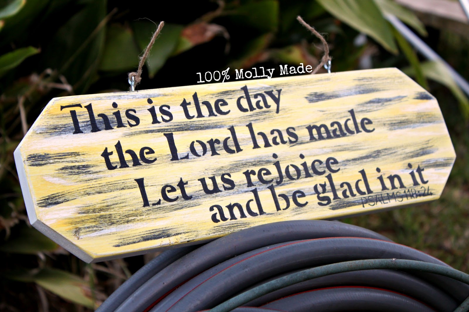 100% Molly Made: Hand Painted Bible Verse Sign