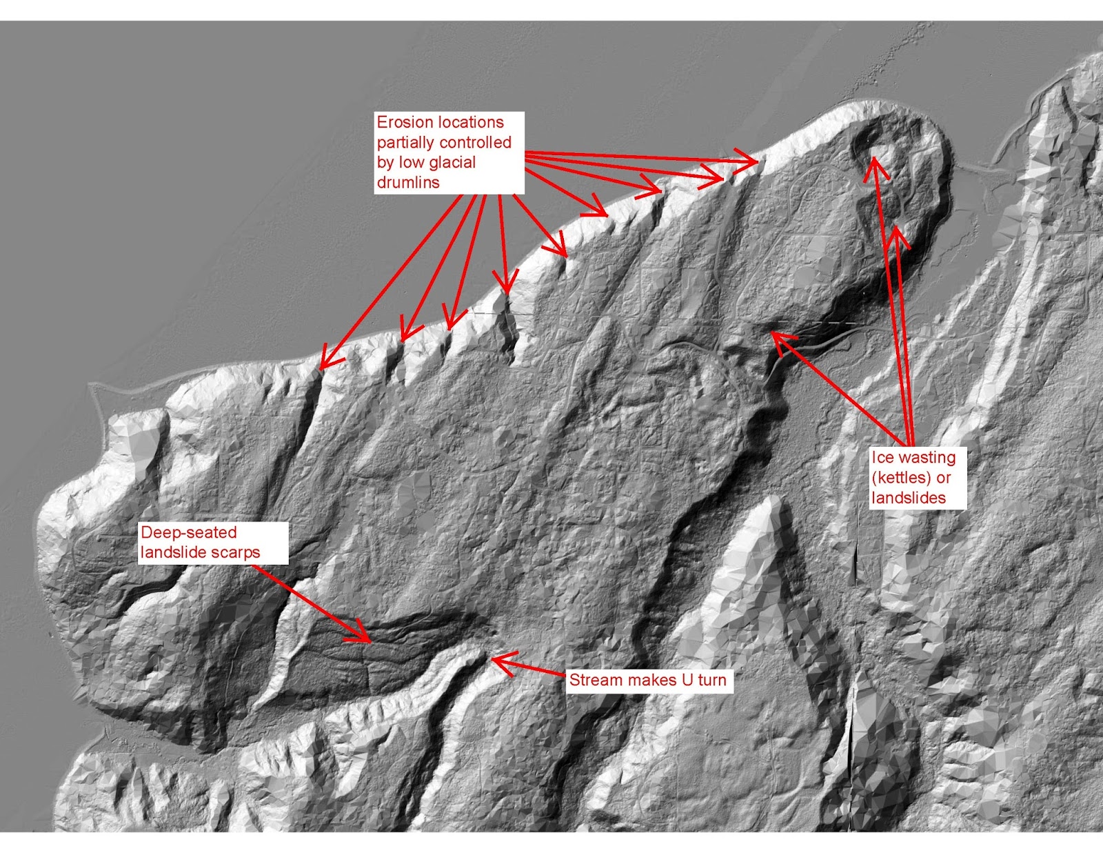 A detailed shaded relief map of Seattle rendered from Lidar data [OC ...