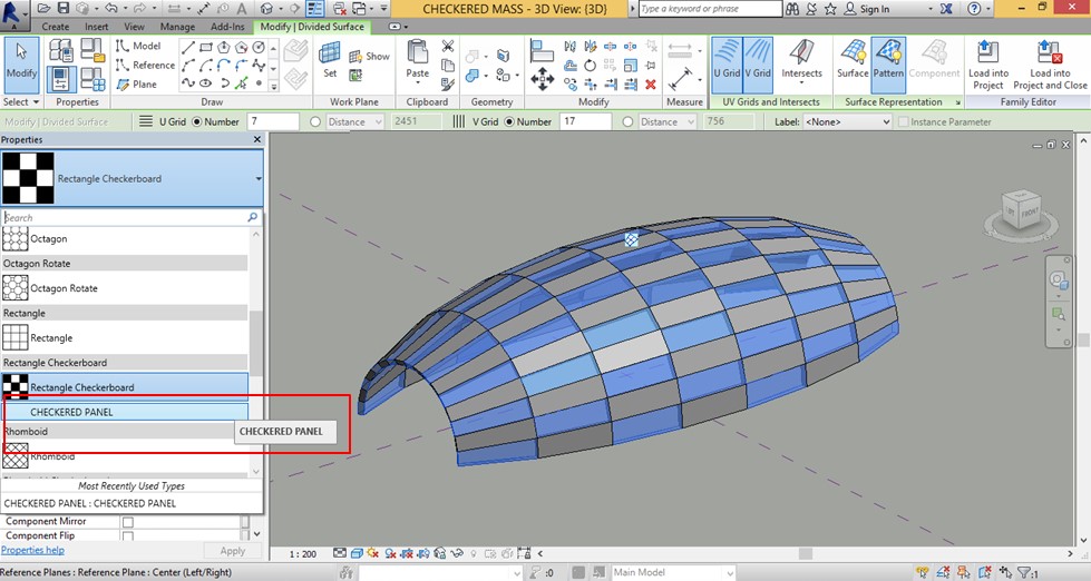 Revit Adaptive Components for Beginners - Checkered Panelling Tutorial