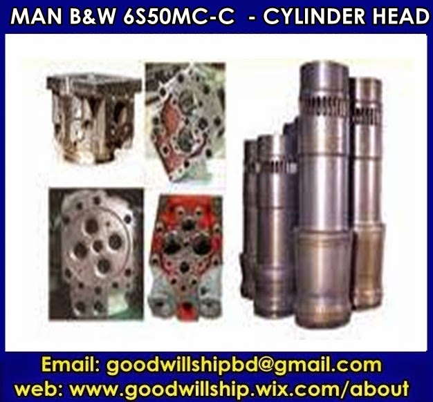 Worldwide Marine Spare Parts Exporter: MAN B&W 6S50MC-C - CYLINDER HEAD ...