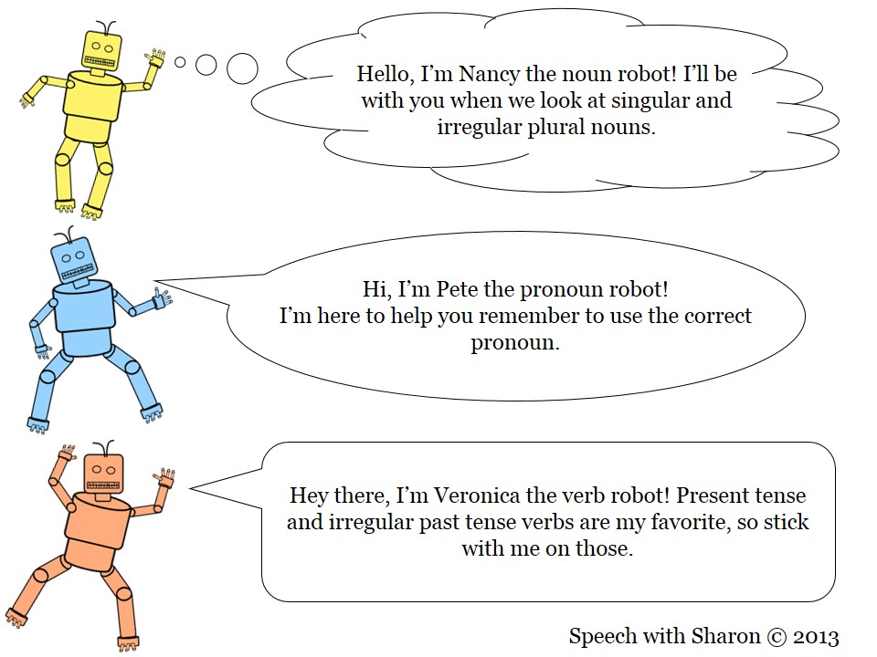 Speech with Sharon: Robot Syntax