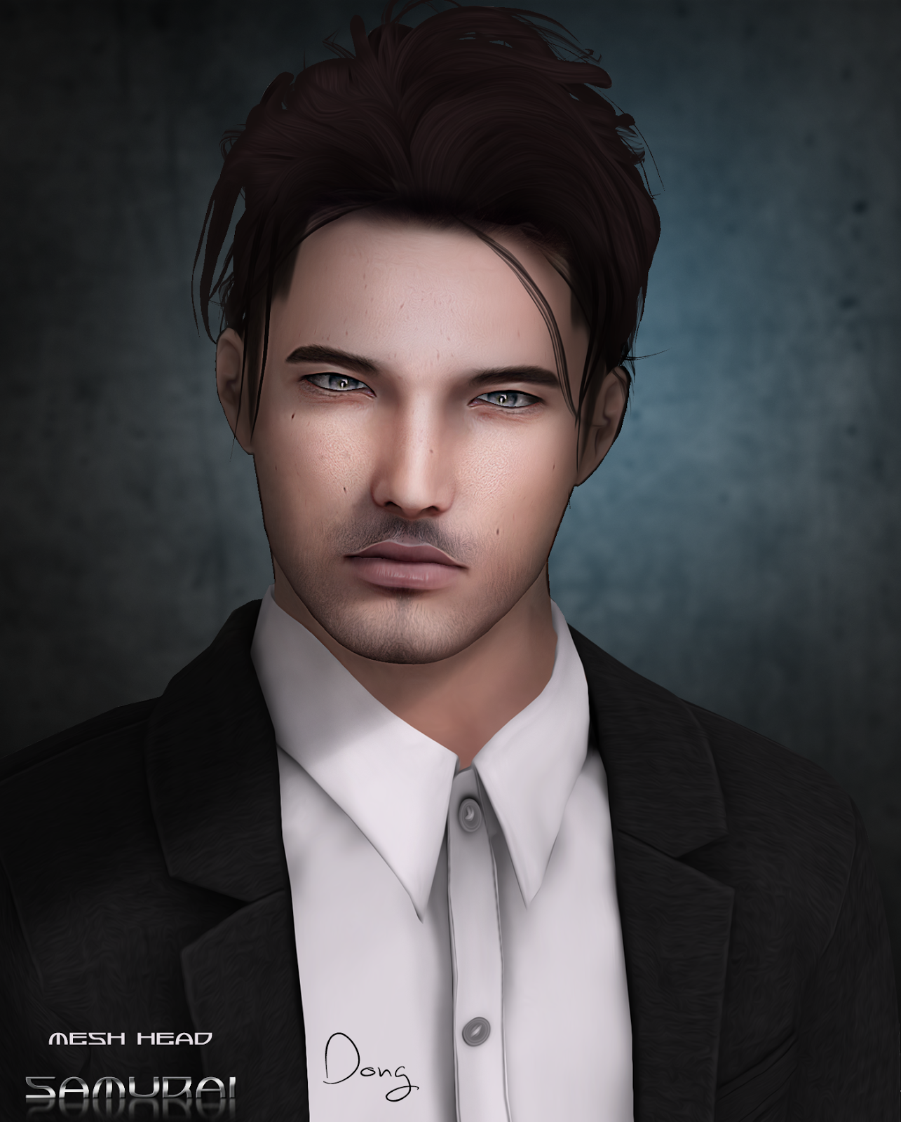 Samurai HQ SKIN (Second Life): New Release "DONG" Asian Inspired Mesh Head