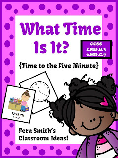 Teaching Time Activities - Fern Smith's Classroom Ideas!