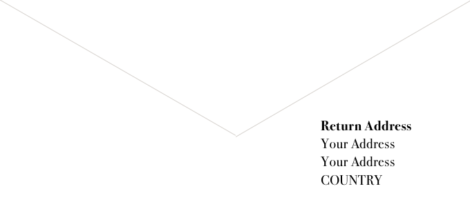 Gert's Royal Replies: How to Format your Envelope