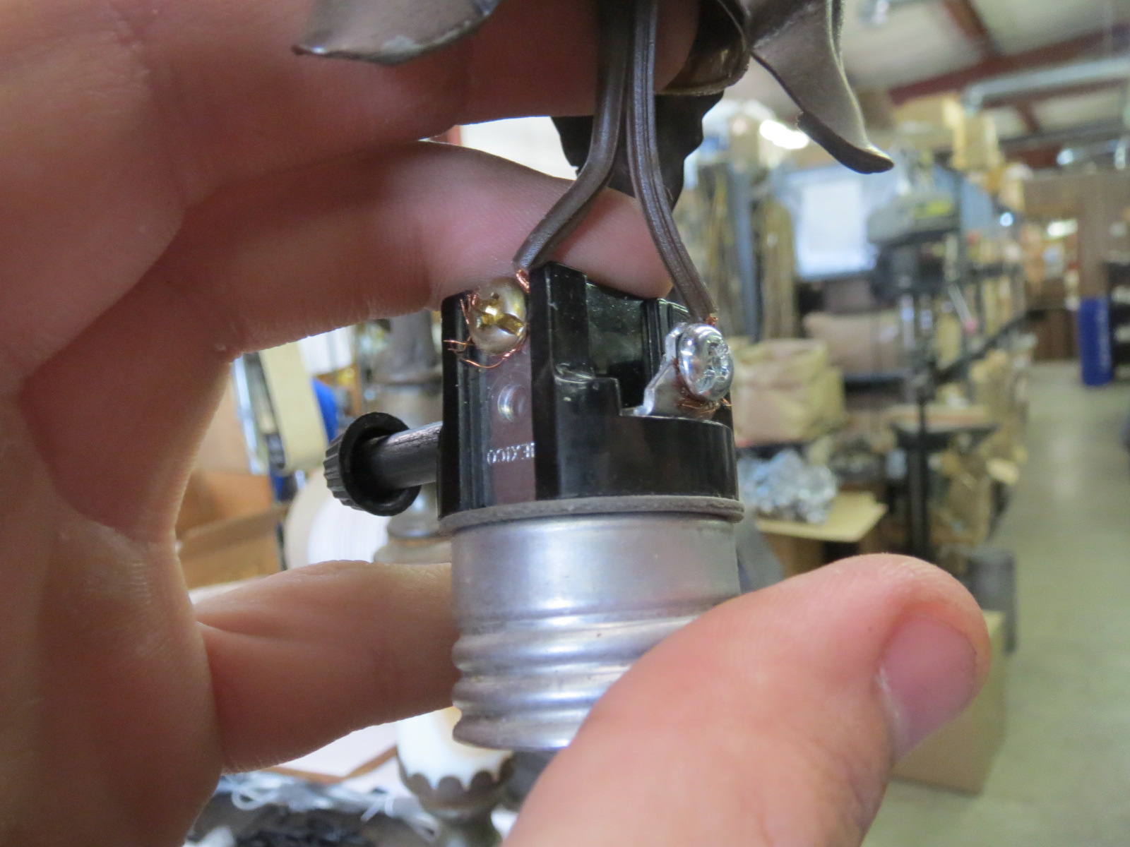 Lamp Parts and Repair | Lamp Doctor: Floor Lamp With Broken Swivel Repair